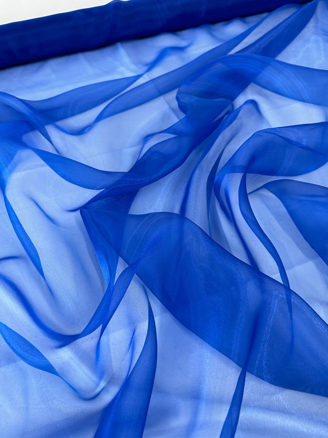 Royal Blue Crystal Organza – KikiTextiles