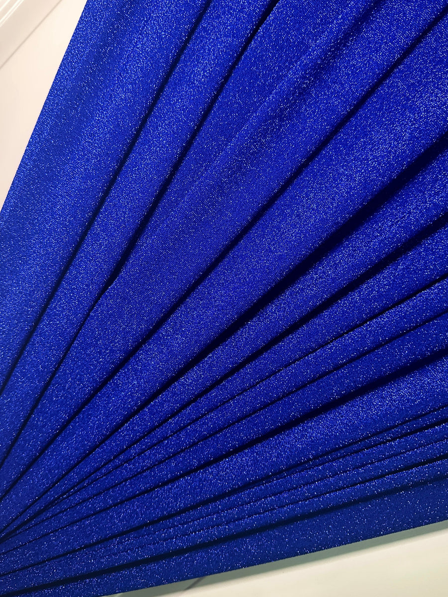 Royal Blue Spandex Lurex Knit – KikiTextiles