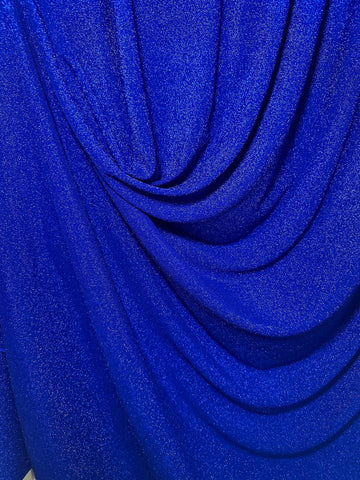 Royal Blue Spandex Lurex Knit – KikiTextiles