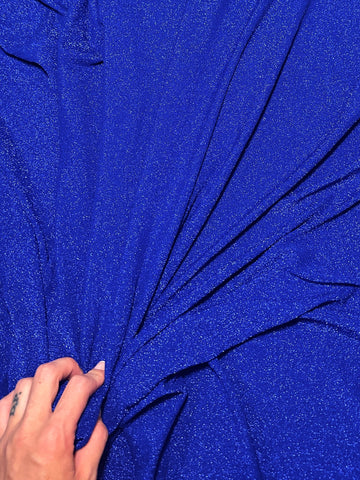 Royal Blue Spandex Lurex Knit – KikiTextiles