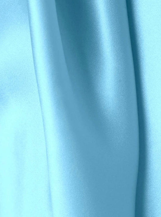 Shop now Baby Blue Silky Stretch Satin by Yard- Kiki Textiles ...