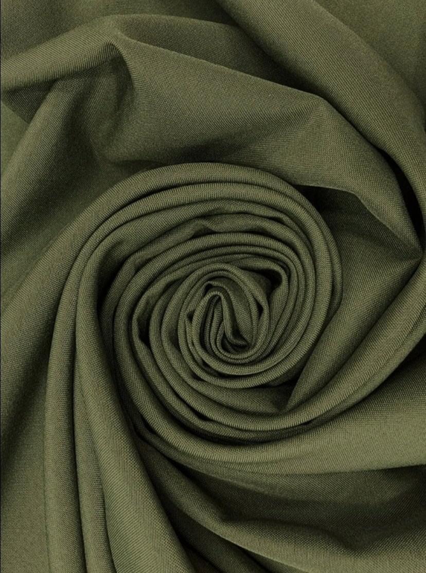 Deluxe Army Green Gabardine – KikiTextiles