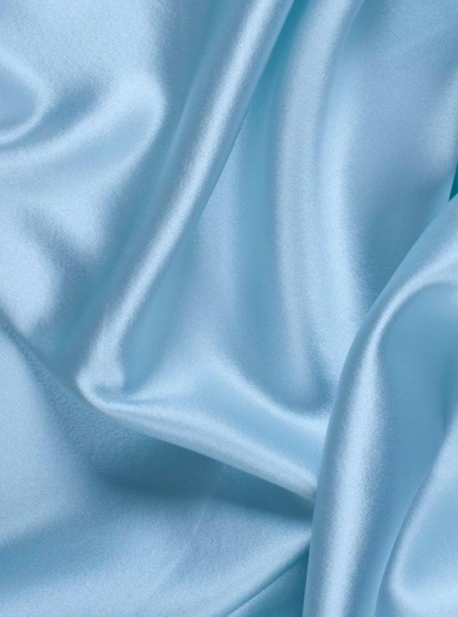 Shop now Baby Blue Satin by Yard- Kiki Textiles – KikiTextiles