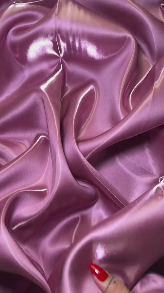 Mauve Pink Liquid Bridal Satin – KikiTextiles