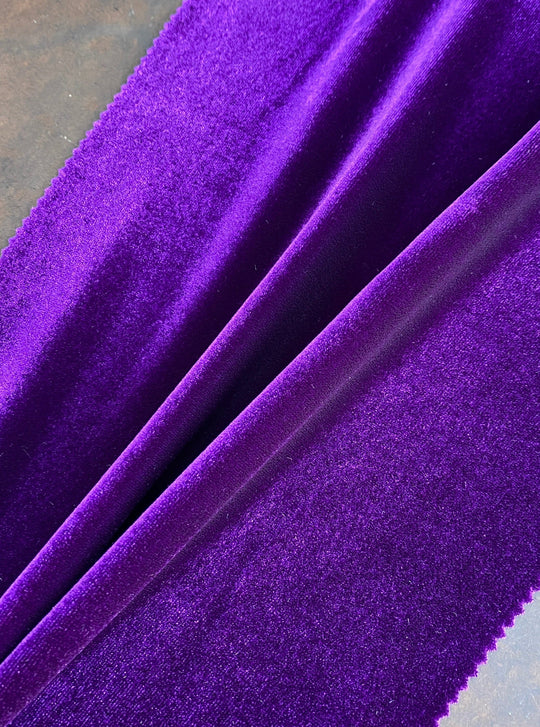 Purple Stretch Velvet – KikiTextiles