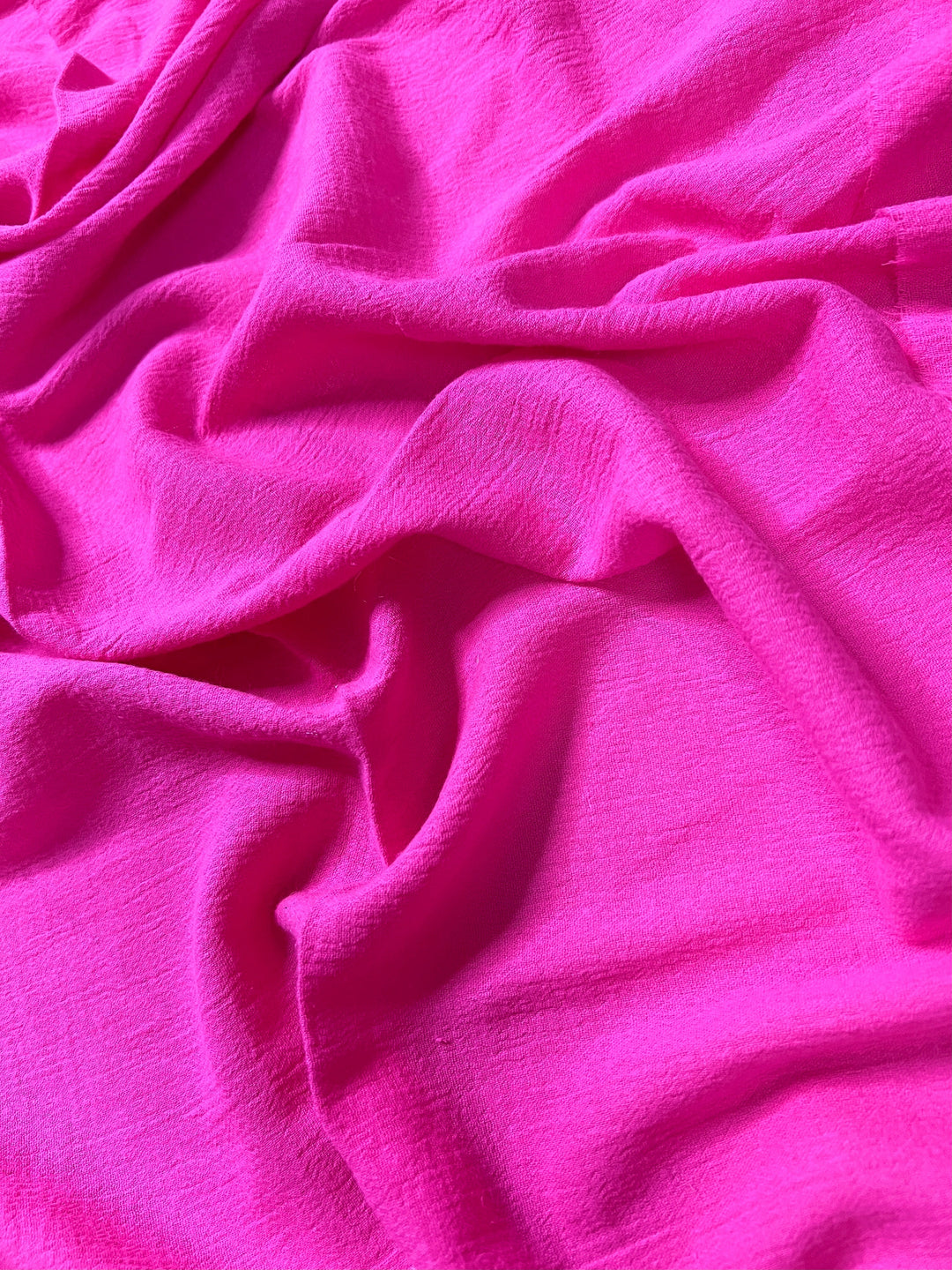 Hot Pink Crinkle Cotton Gauze – KikiTextiles