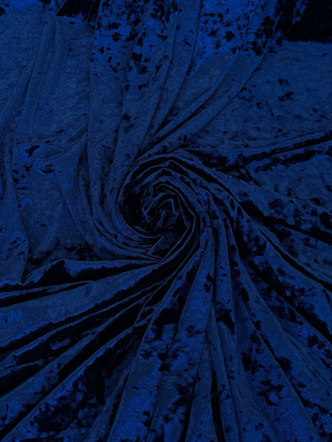 Navy Stretch Crushed Velvet – KikiTextiles