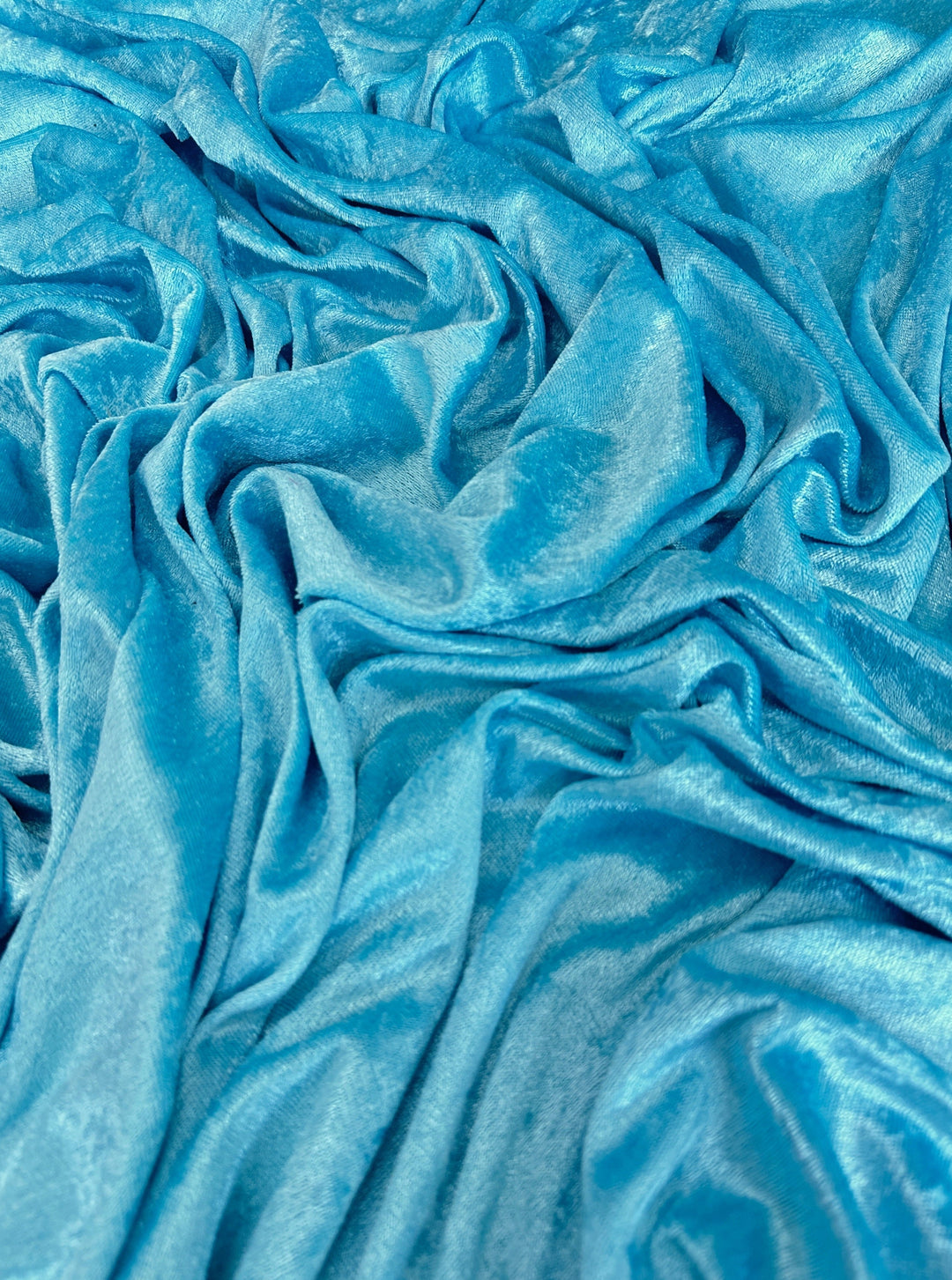 Turquoise Stretch Crushed Velvet – KikiTextiles