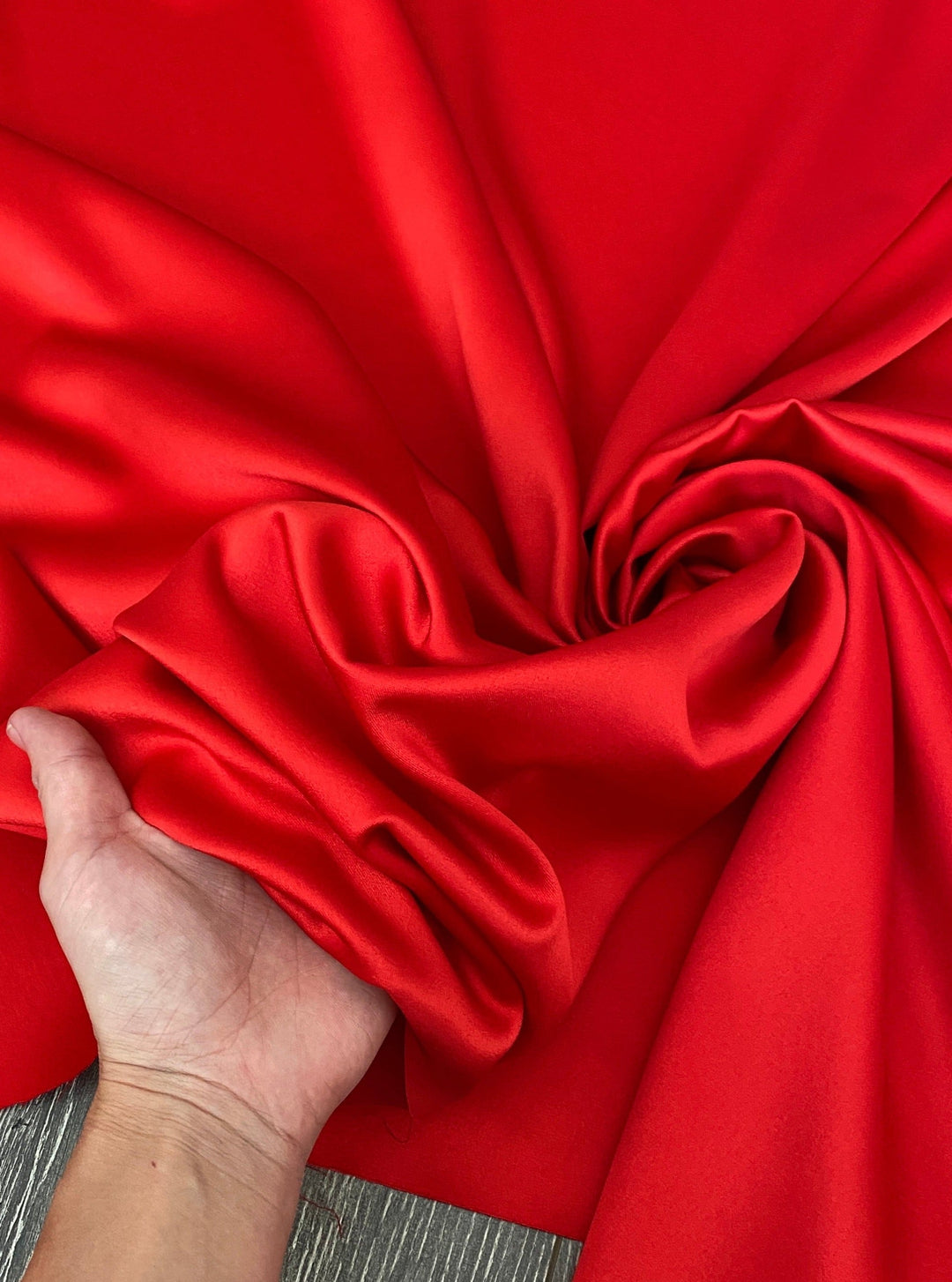 Shop now Red Stretch Crepe Back Satin by Yard- Kiki Textiles – KikiTextiles