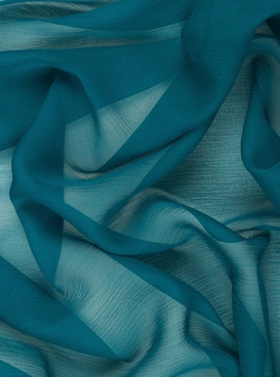 Teal Chiffon – KikiTextiles