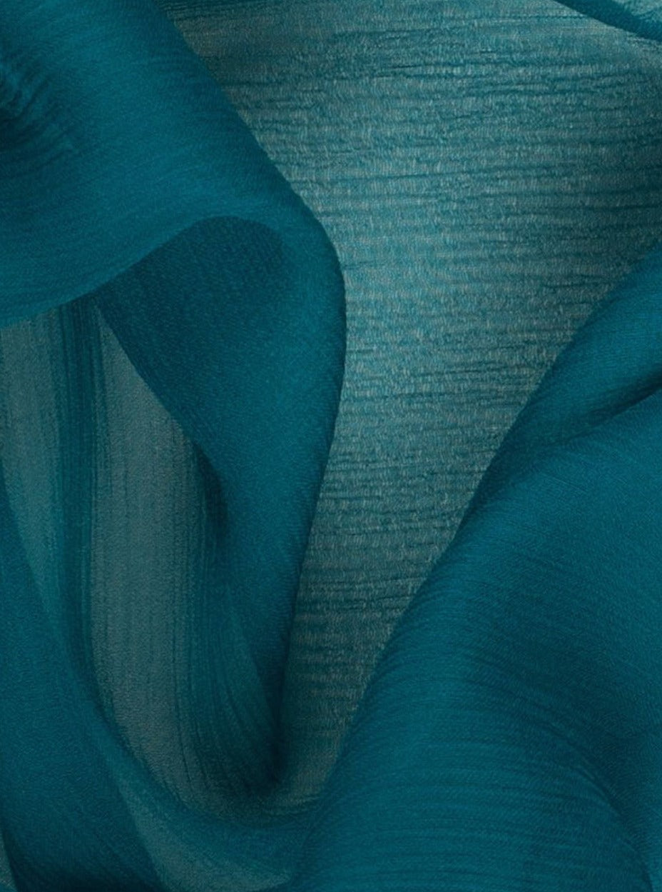 Teal Chiffon – KikiTextiles