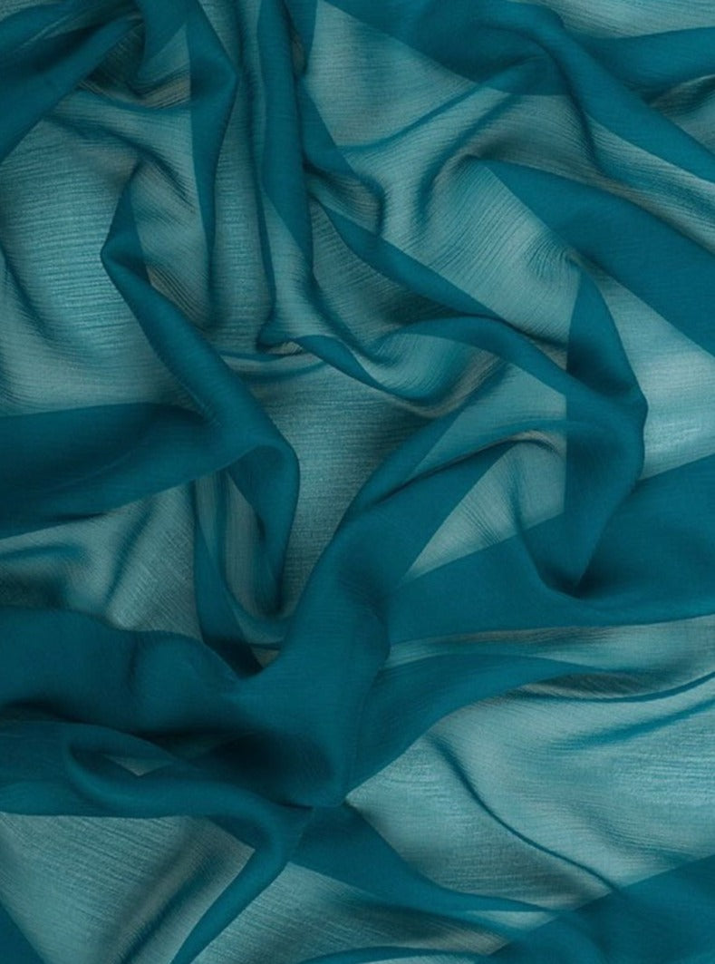 Teal Chiffon – KikiTextiles