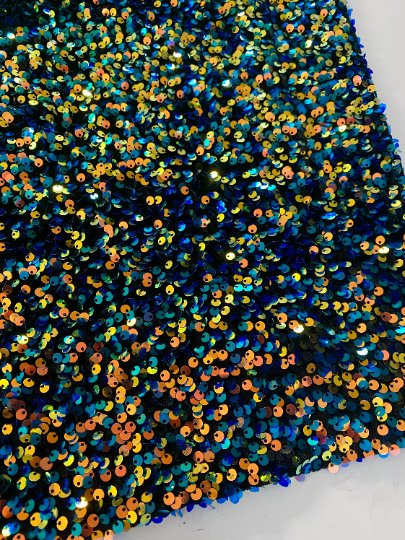 Multicolor Sequin on Velvet – KikiTextiles