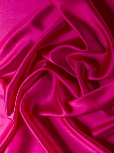 Shop now Fuchsia Silky Stretch Satin by Yard- Kiki Textiles – KikiTextiles