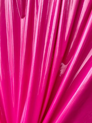Hot Pink Glossy Stretch Patent Leather/Latex – KikiTextiles