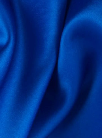 Shop now Royal Blue Stretch Crepe Back Satin by Yard- Kiki Textiles ...