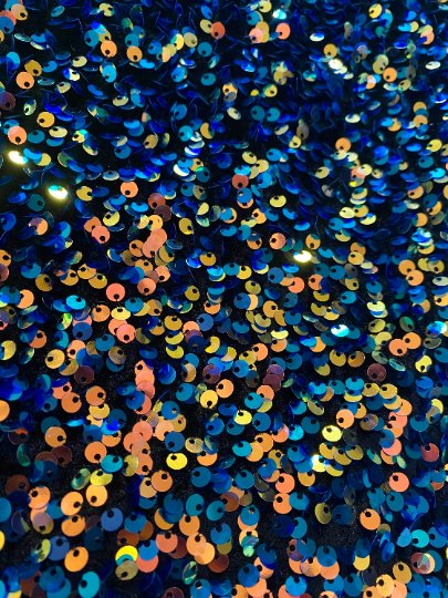 Multicolor Sequin on Velvet – KikiTextiles