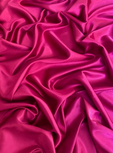 Shop now Fuchsia Silky Stretch Satin by Yard- Kiki Textiles – KikiTextiles
