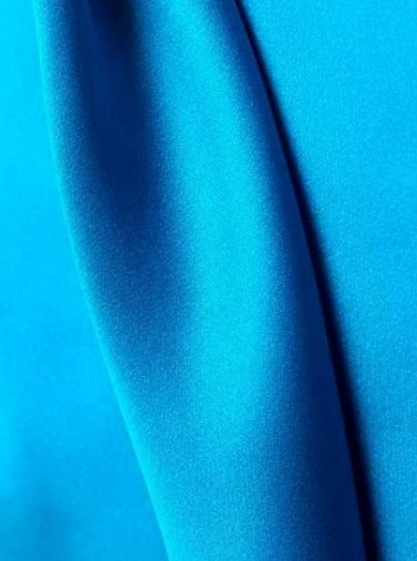 Shop now Turquoise Silky Stretch Satin by Yard- Kiki Textiles ...