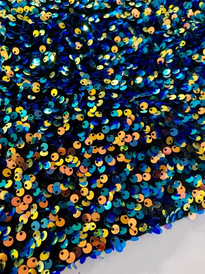 Multicolor Sequin on Velvet – KikiTextiles