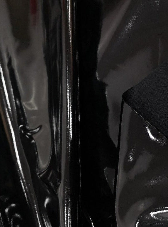 Black Glossy Stretch Patent Leather/Latex – KikiTextiles