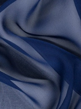 Buy Navy Blue Chiffon Fabric by Yard - Kiki Textiles – KikiTextiles